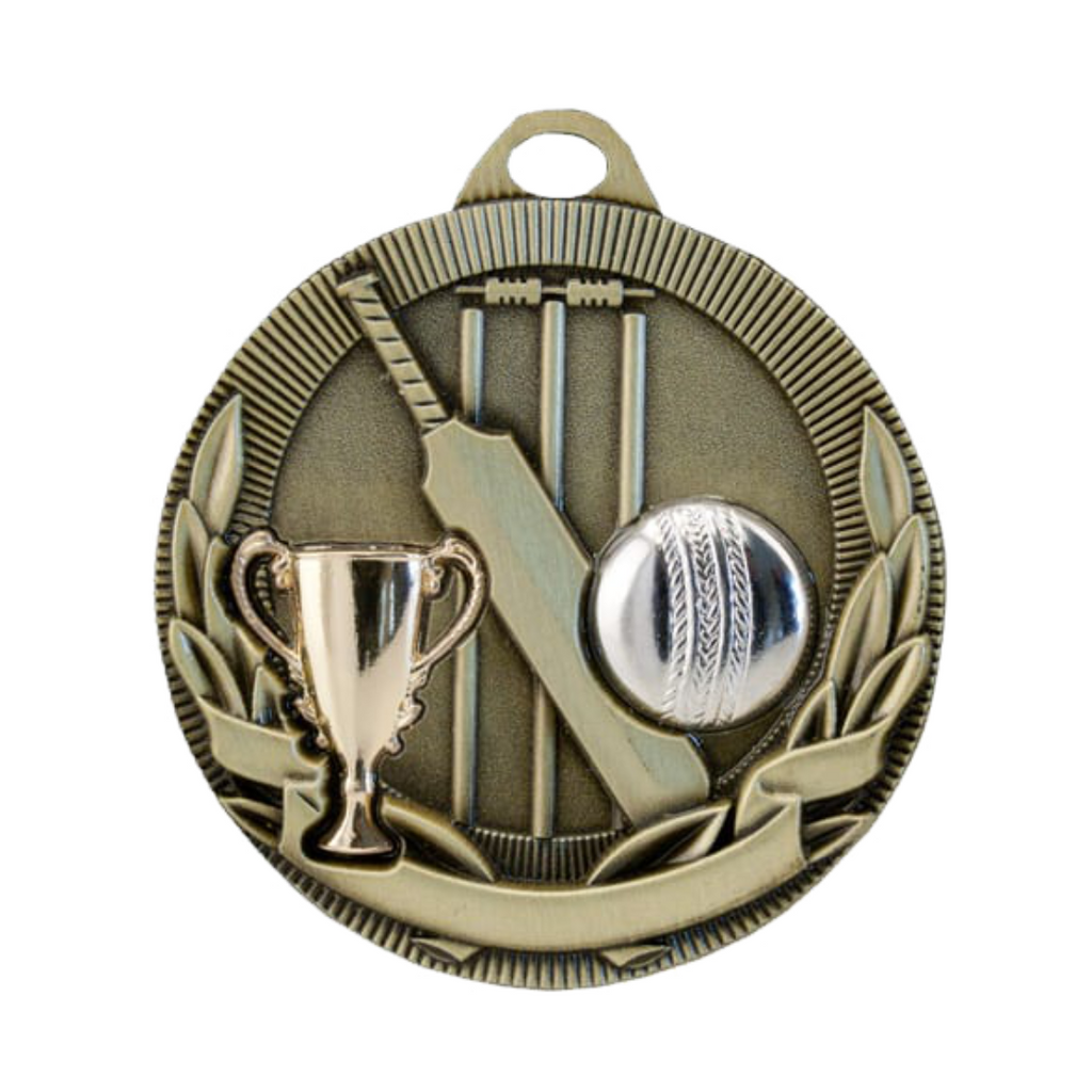 Cricket 3D Gold Medal – Abercrombie Engraving NZ