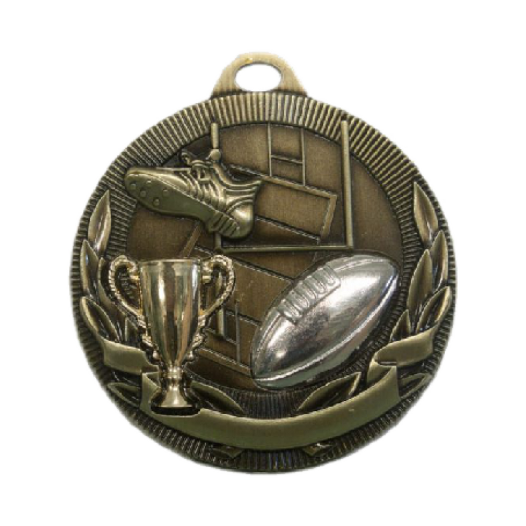 Rugby 3D Gold Medal – Abercrombie Engraving NZ