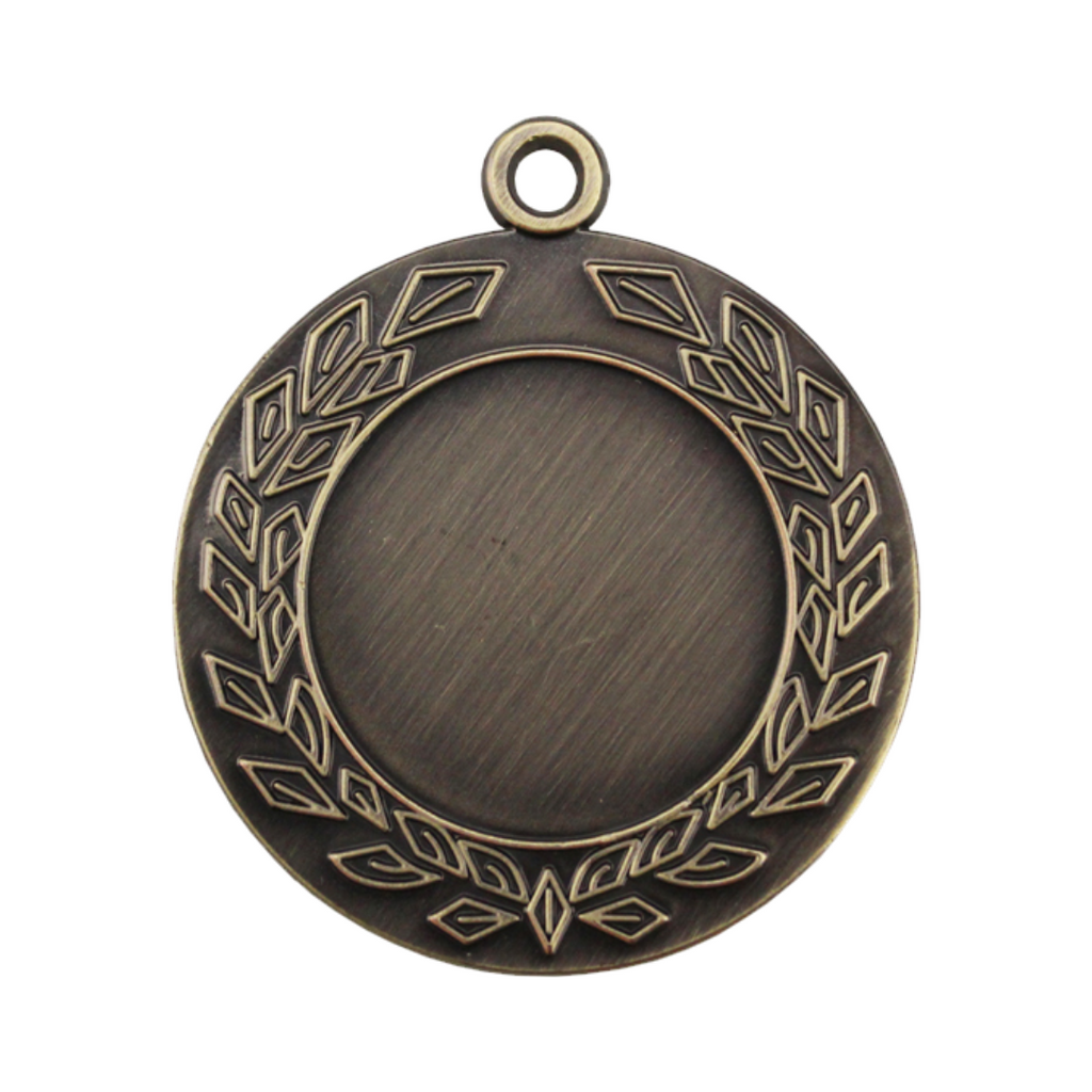 40mm Antique Wreath Medal – Abercrombie Engraving NZ